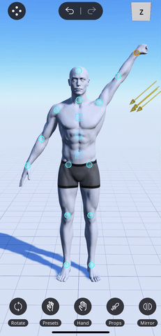 Mirroring and flipping – Magic Poser Help Center